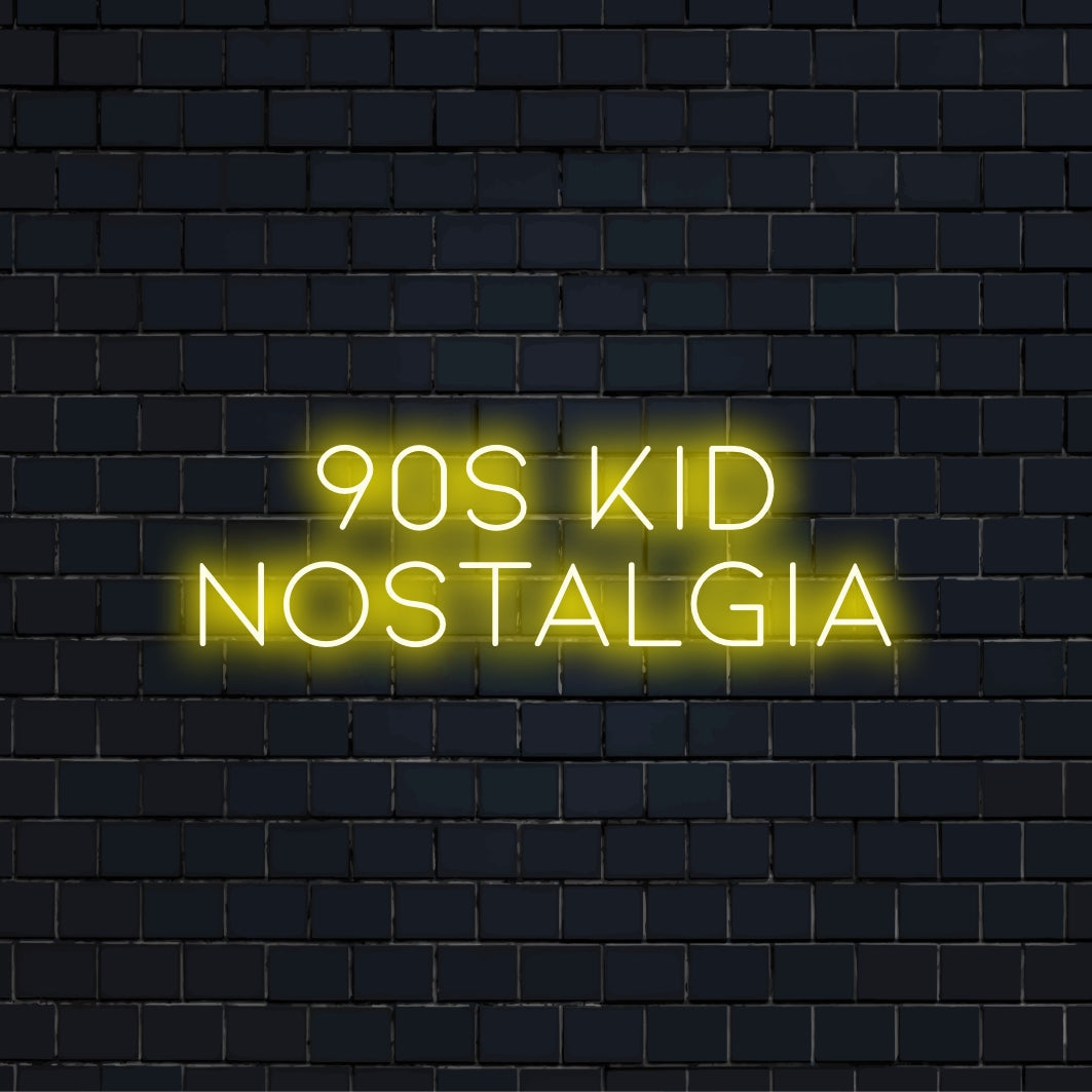 Letrero de neón con nostalgia infantil de los 90 | Estilo personalizado ...