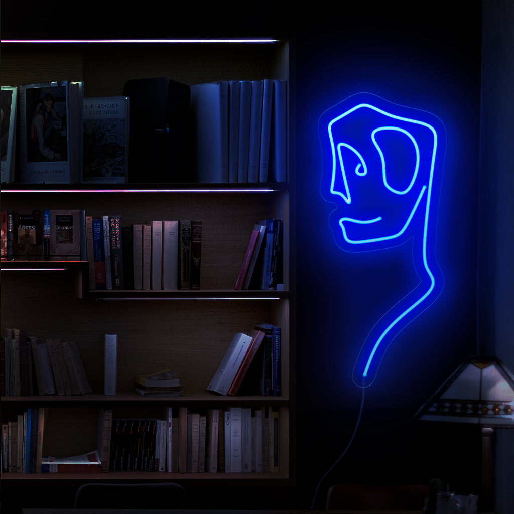 Abstract Art Man Neon Sign | Contemporary LED Wall Art | The Art Neon