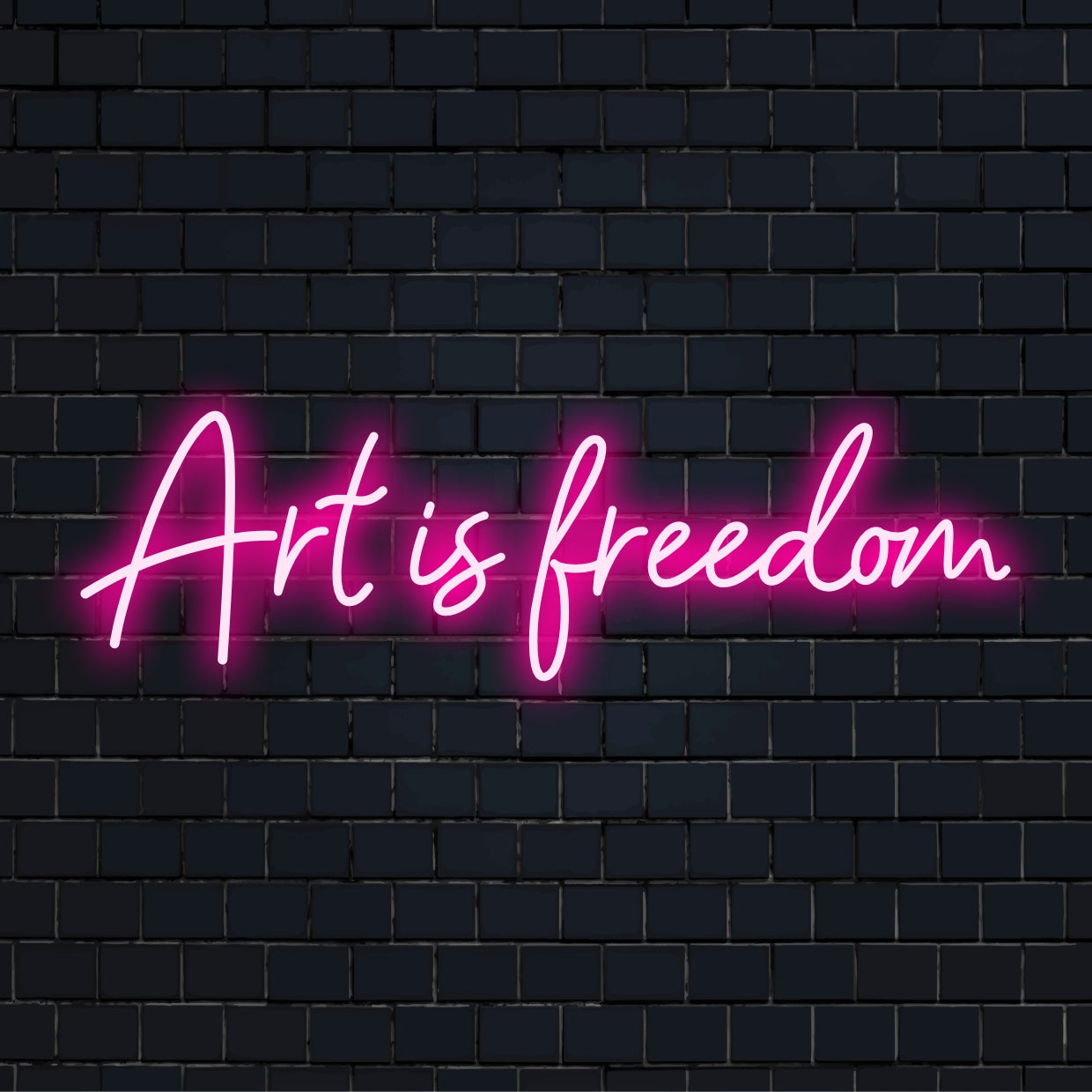 Art is Freedom LED Neon Signs - Unique, Personalized Decor – The Art Neon