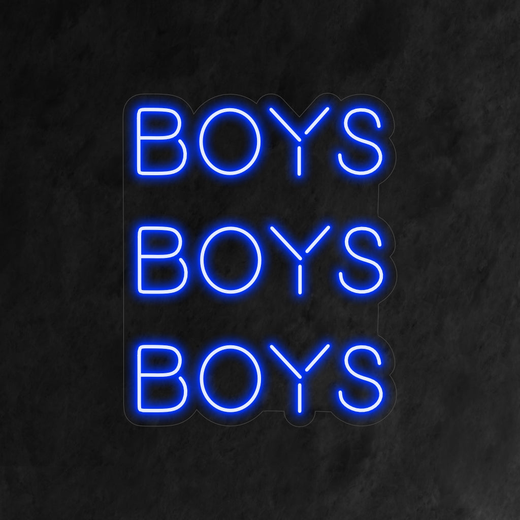 Fun Vibes Only: Boys Boys Boys Neon Sign | The Art Neon