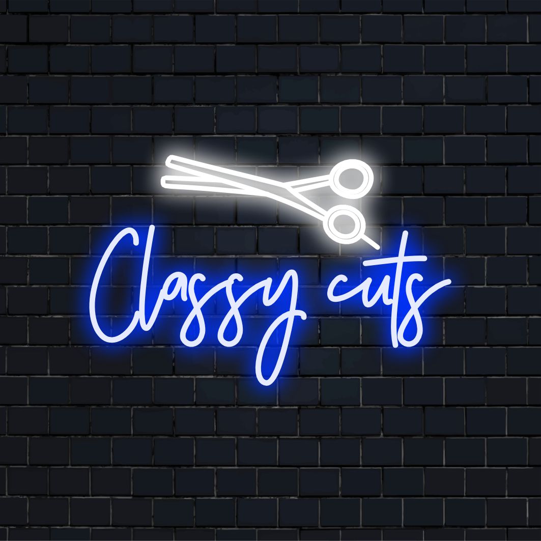 Classy Cuts LED Neon Signs | Unique Decor & Personalized – The Art Neon