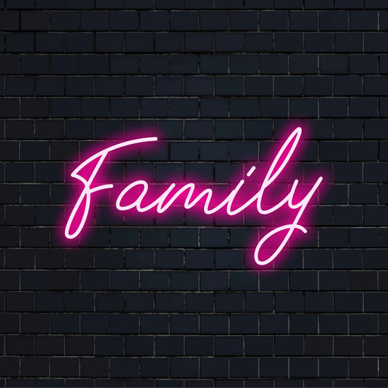 Family Custom Made LED Neon Sign: Unique Personalized Decor – The Art Neon