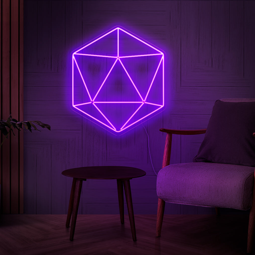 Hexagon Neon Sign | Modern LED Wall Art | The Art Neon