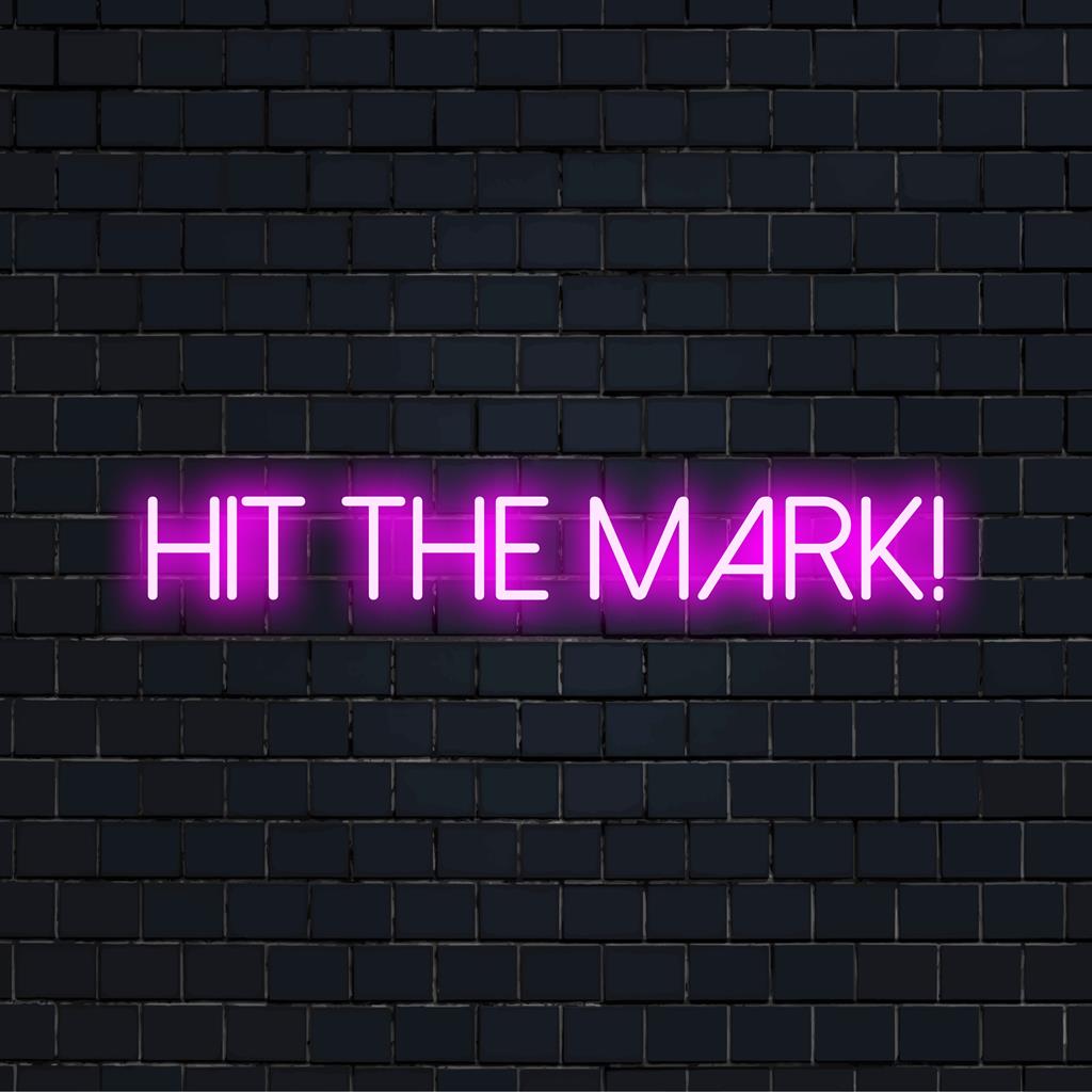 Hit The Mark! LED Neon Signs - Custom Neon Light Decor – The Art Neon
