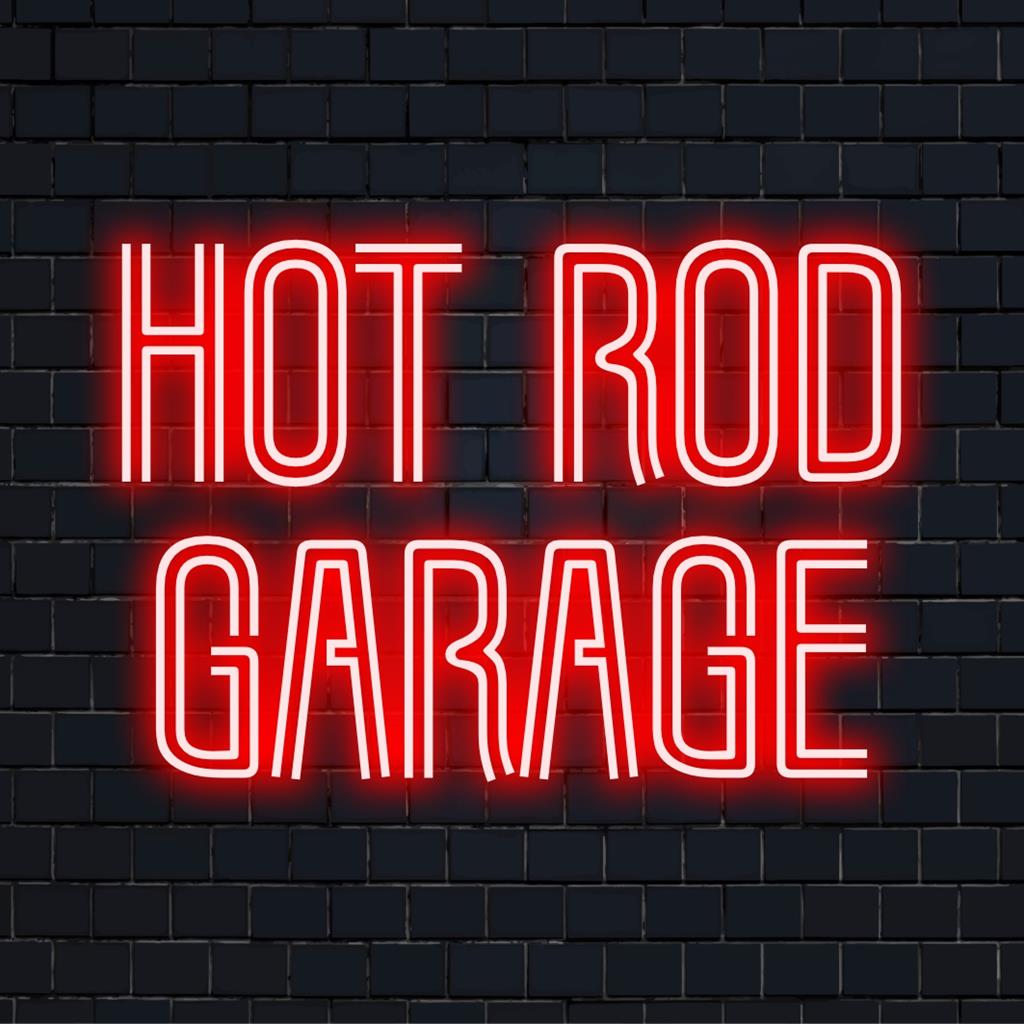Hot Road Garage LED Neon Sign - Unique Custom Decor – The Art Neon
