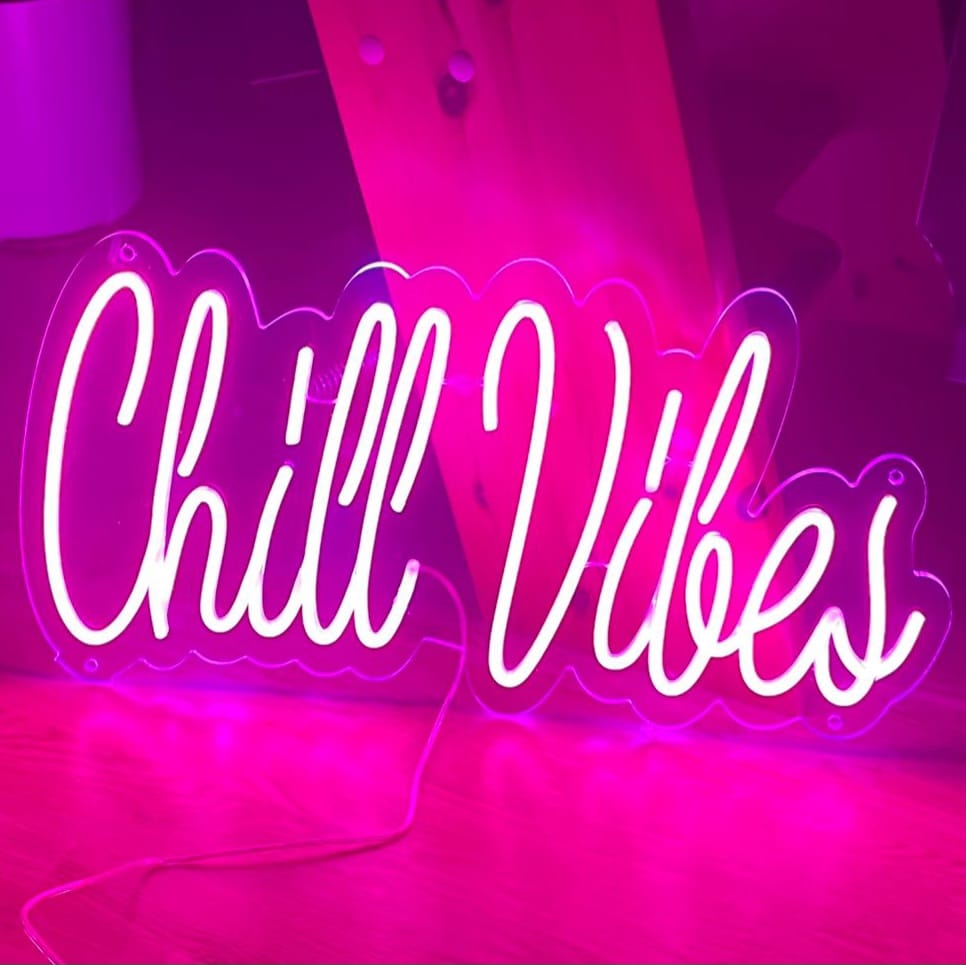Relax in Style with The Art Neon's 'Chill Vibes' Neon Sign – Cool ...