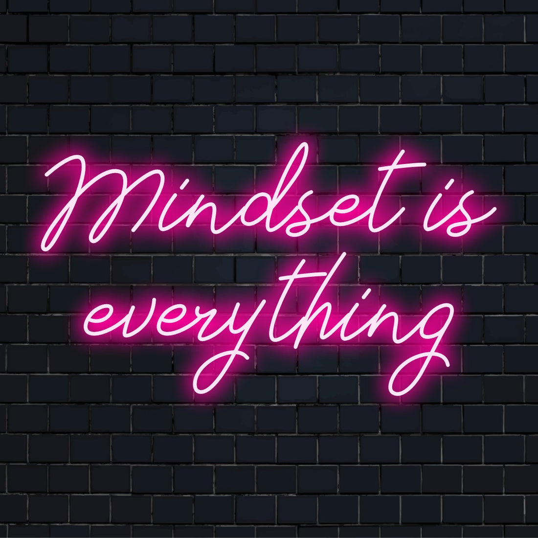 Mindset Is Everything LED Neon Sign | Custom Neon Decor – The Art Neon
