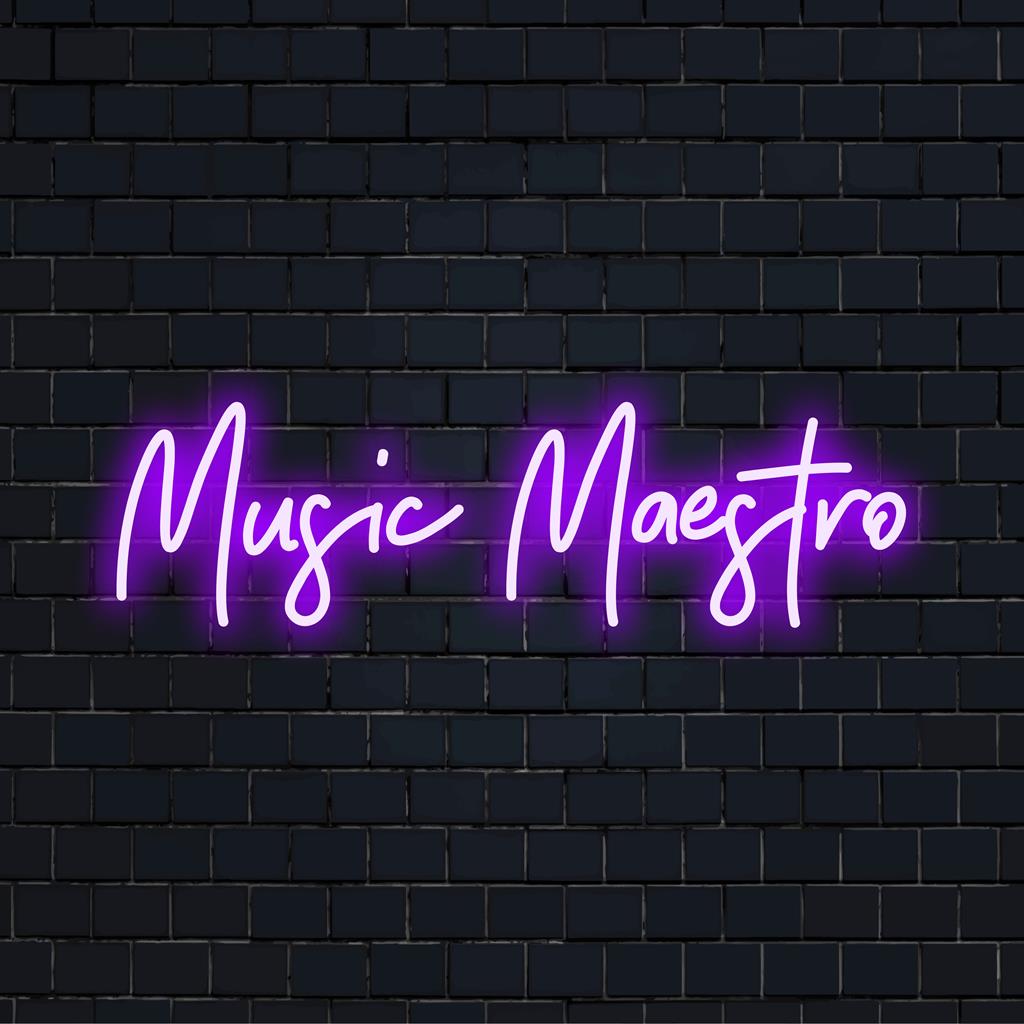 Music Maestro LED Neon Signs: Personalized, Unique Decor – The Art Neon