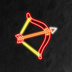 Tribal Elegance: Native American Bow and Arrow Neon Sign | The Art Neon