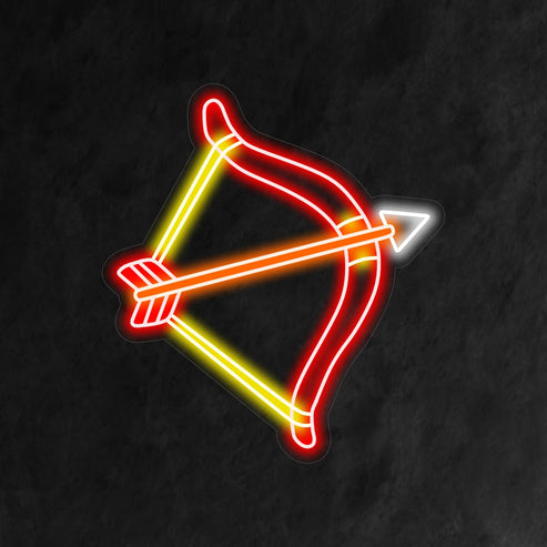 Tribal Elegance: Native American Bow and Arrow Neon Sign | The Art Neon