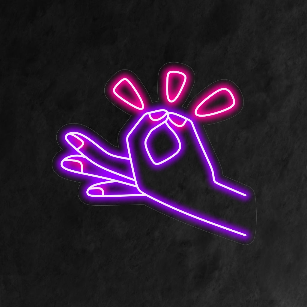 Inner Peace Radiance: Om Mudra Neon Sign | The Art Neon