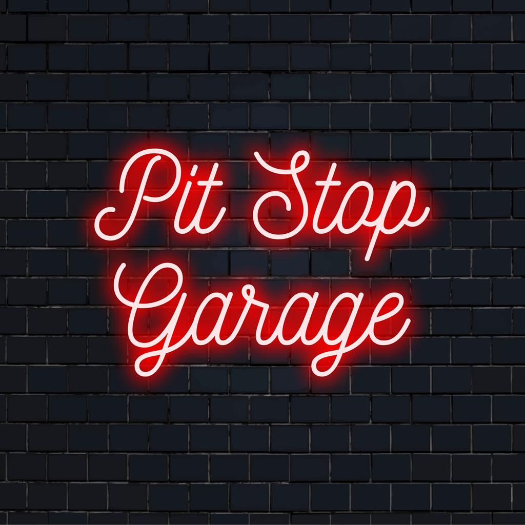 Carteles LED Personalizados de Pit Stop Garage: Decoración Única – The ...