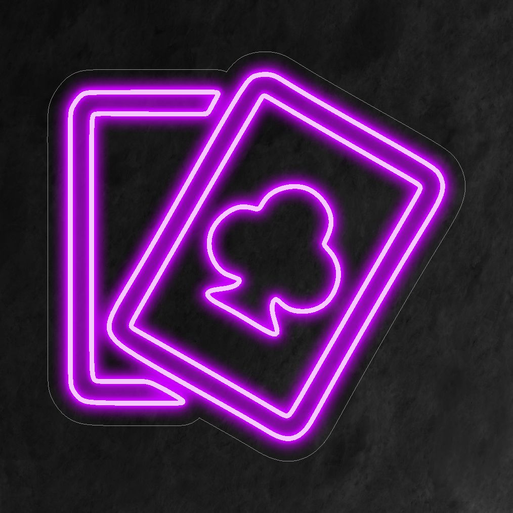 Playing Cards Neon Sign | Neon Nights, Lucky Delights | The Art Neon