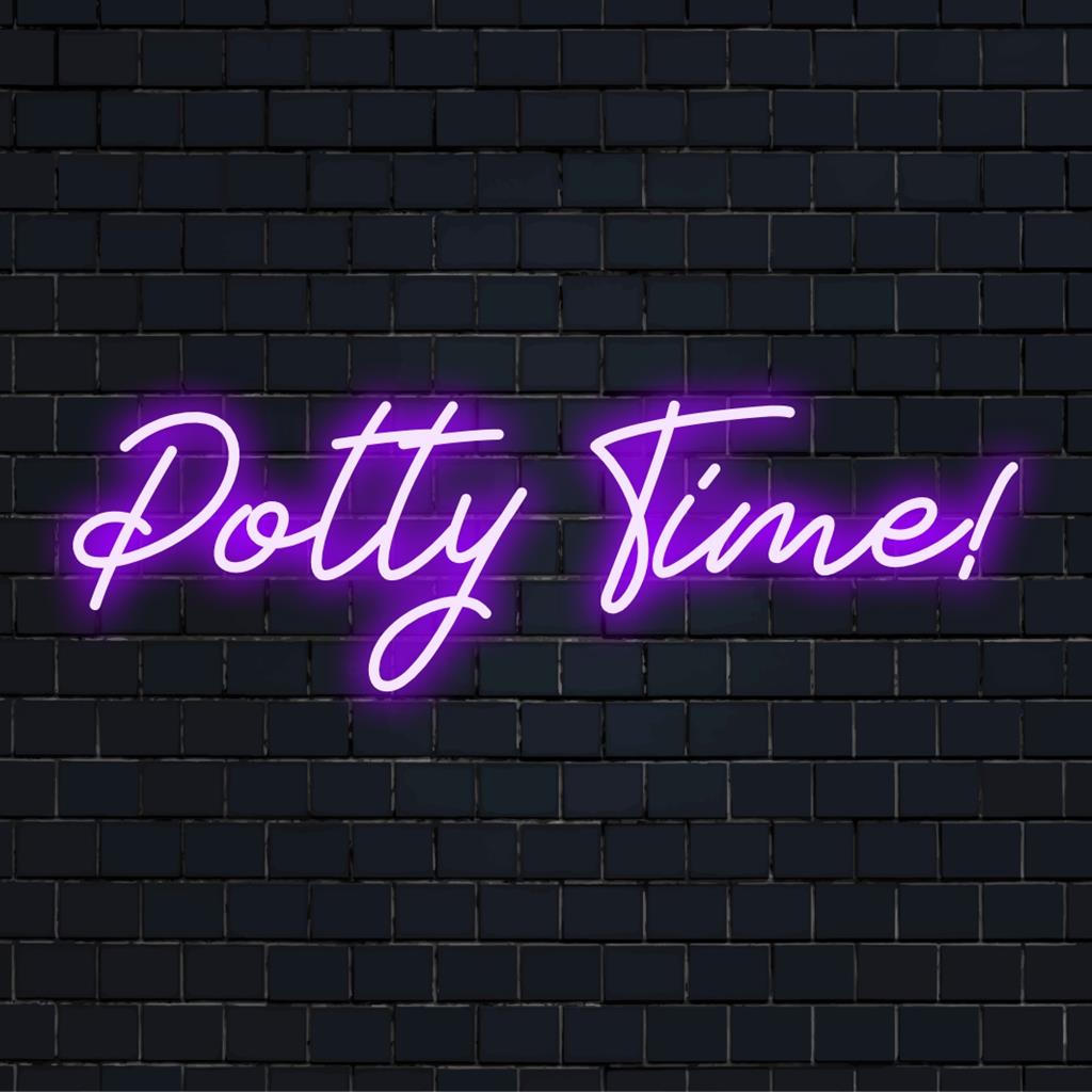 Potty Time LED Neon Signs: Unique Decor for Every Room – The Art Neon