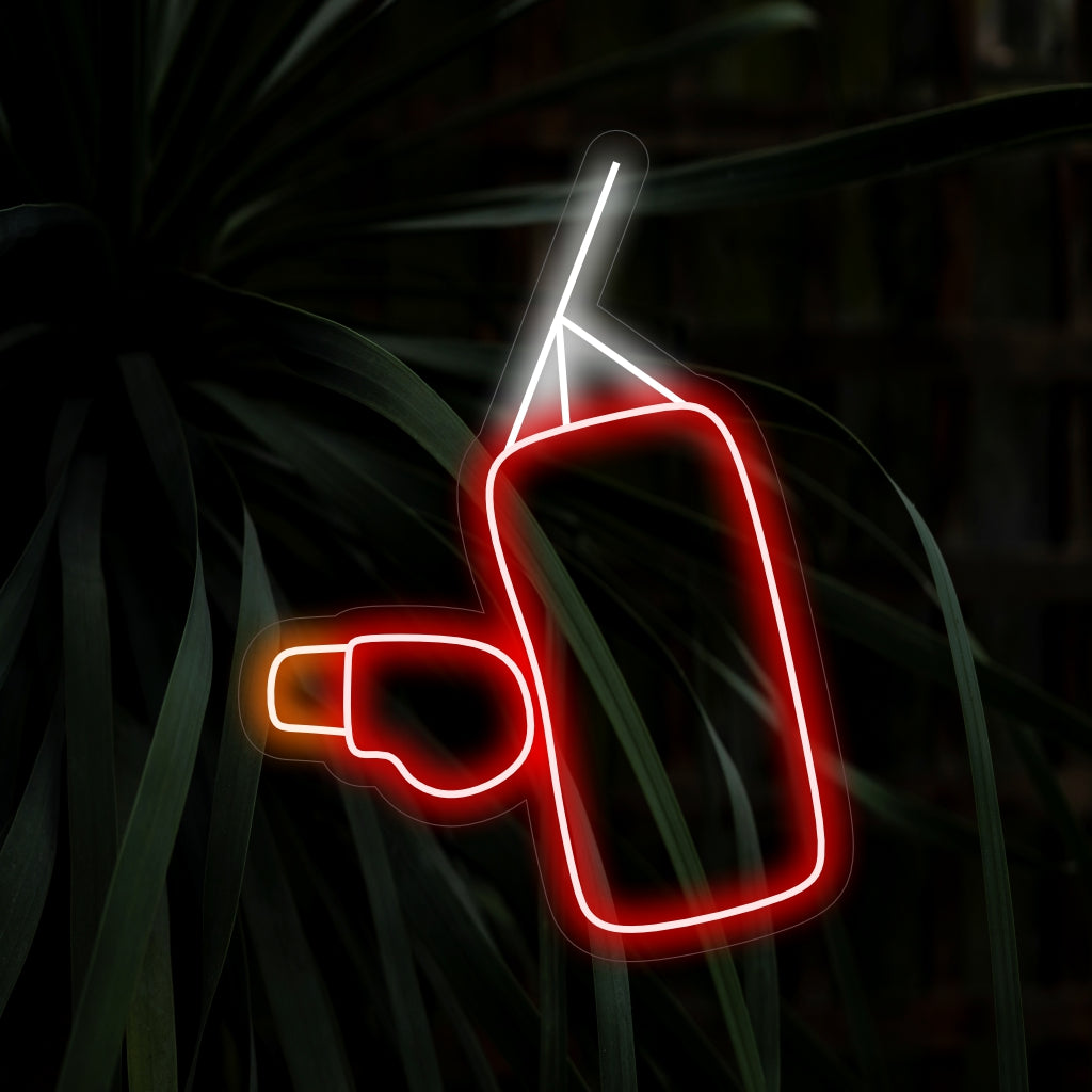 Elevate Your Workout Space with The Art Neon's Punching Bag Neon Sign ...