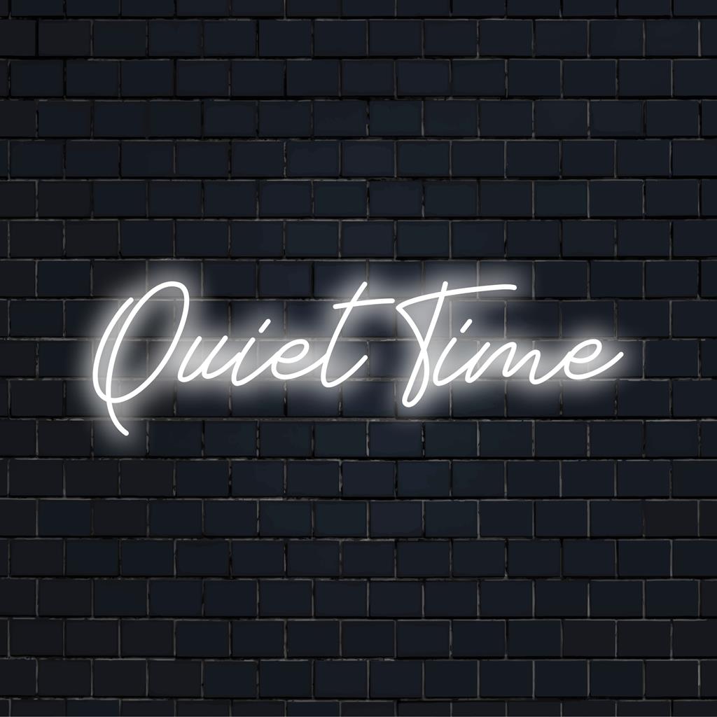 Quiet Time LED Neon Signs: Unique Custom Neon Light Decor – The Art Neon