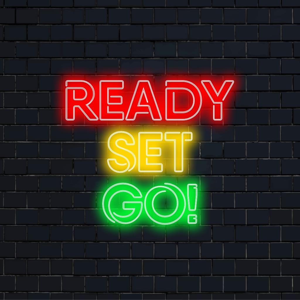 Ready Set Go! Custom LED Neon Signs - Unique Light Decor – The Art Neon