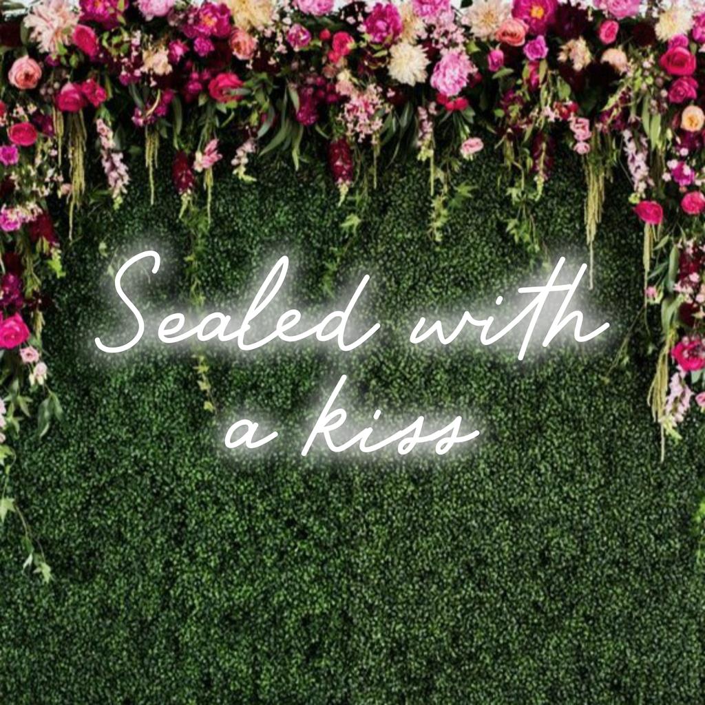 Sealed With A Kiss LED Neon Signs: Unique, Personalized Decor – The Art ...