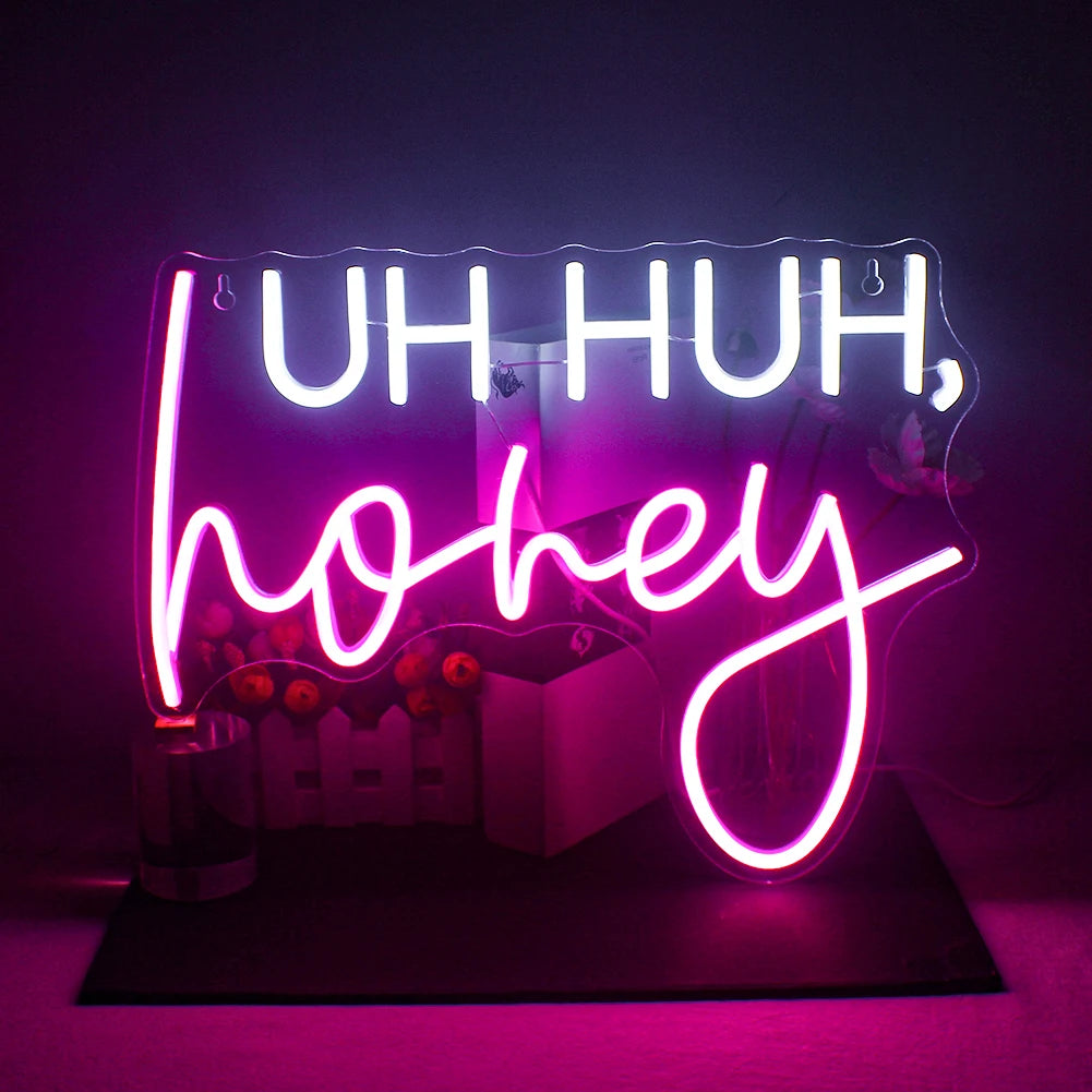 Uh Huh LED Neon Sign: Custom Affordable Home Designs – The Art Neon