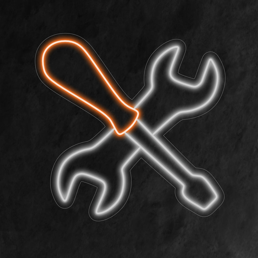 Service Tool Neon Sign | Garage Illumination | The Art Neon