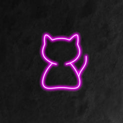 Purr-fect Simplicity: Simple Cat Neon Sign | The Art Neon