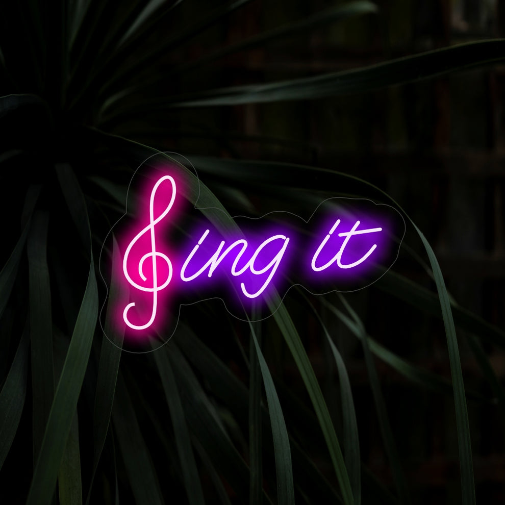Express Yourself: 'Sing It' Neon Sign by The Art Neon