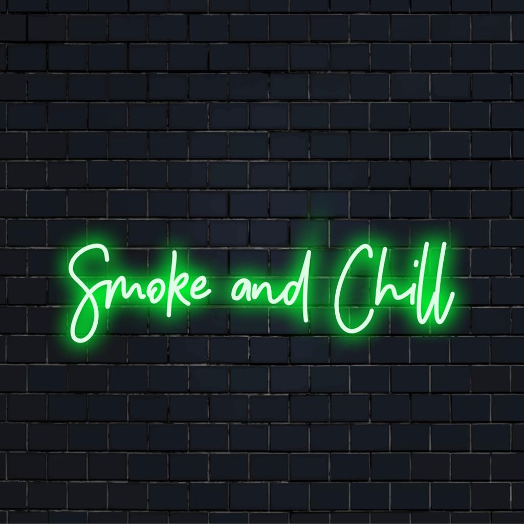 Smoke And Chill Custom LED Neon Signs - Personalized Decor – The Art Neon