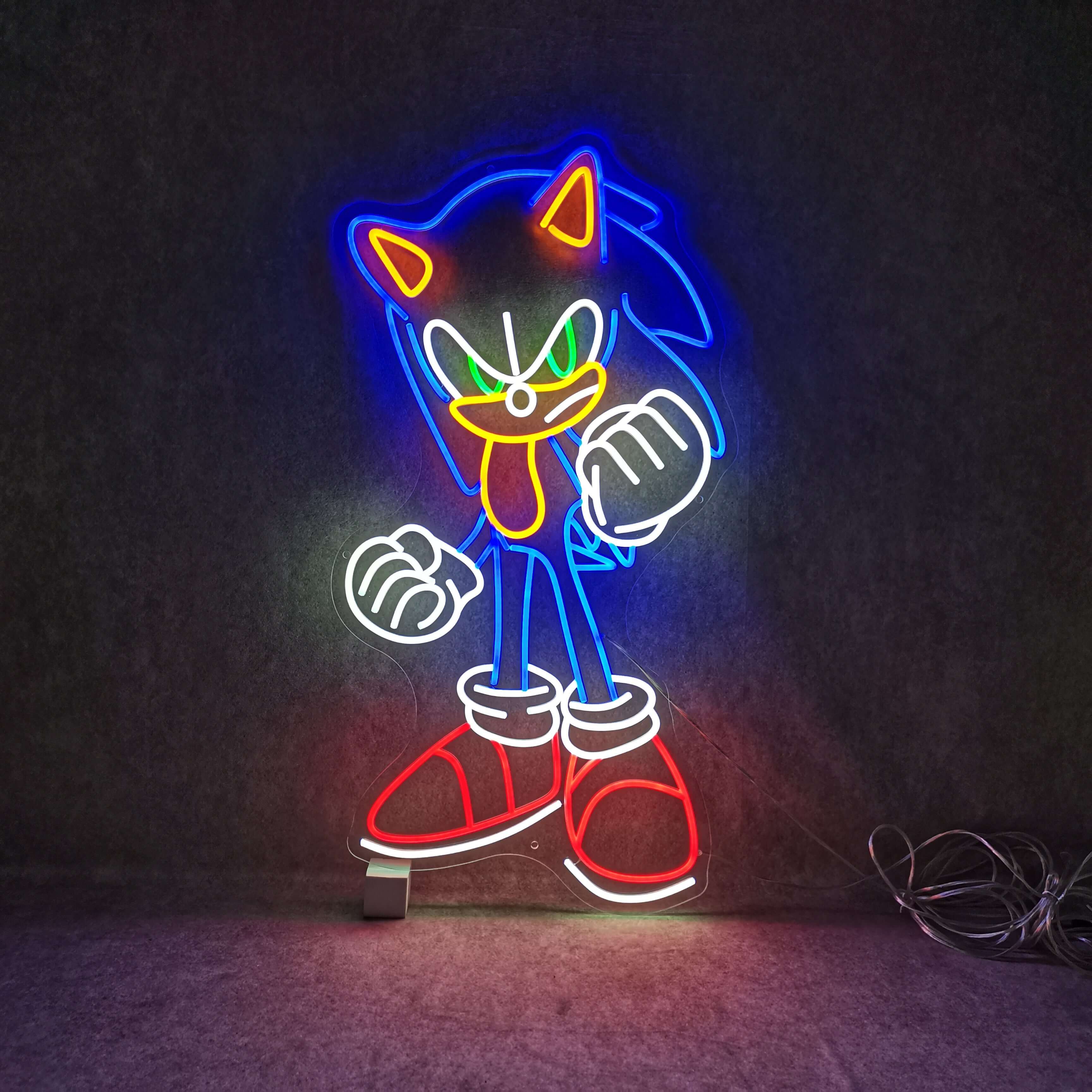 Sonic Neon Sign- Vibrant Lighting for Fans – The Art Neon