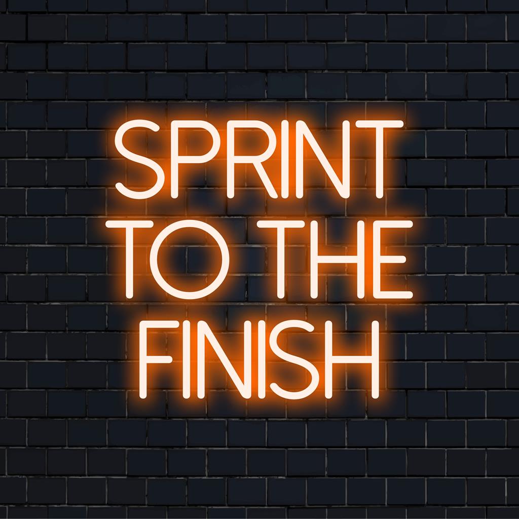 Sprint To The Finish LED Neon Signs: Unique Personalized Decor – The ...