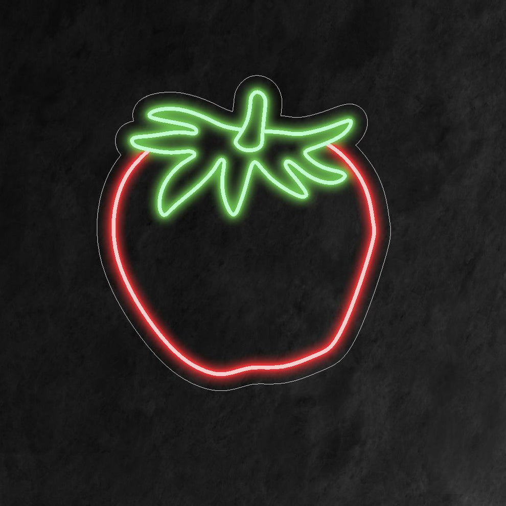 Strawberry Neon Sign | Sweet Delights | The Art Neon