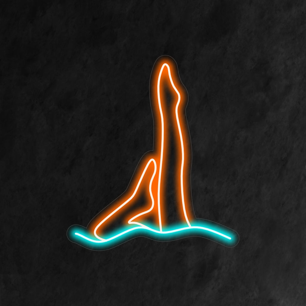 Aquatic Grace: Synchronized Swimming Neon Sign | The Art Neon