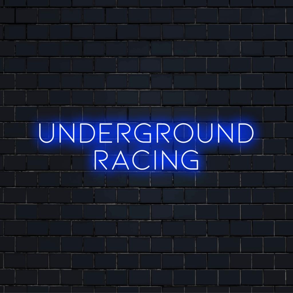 Underground Racing LED Neon Sign: Custom, Unique Neon Decor – The Art Neon