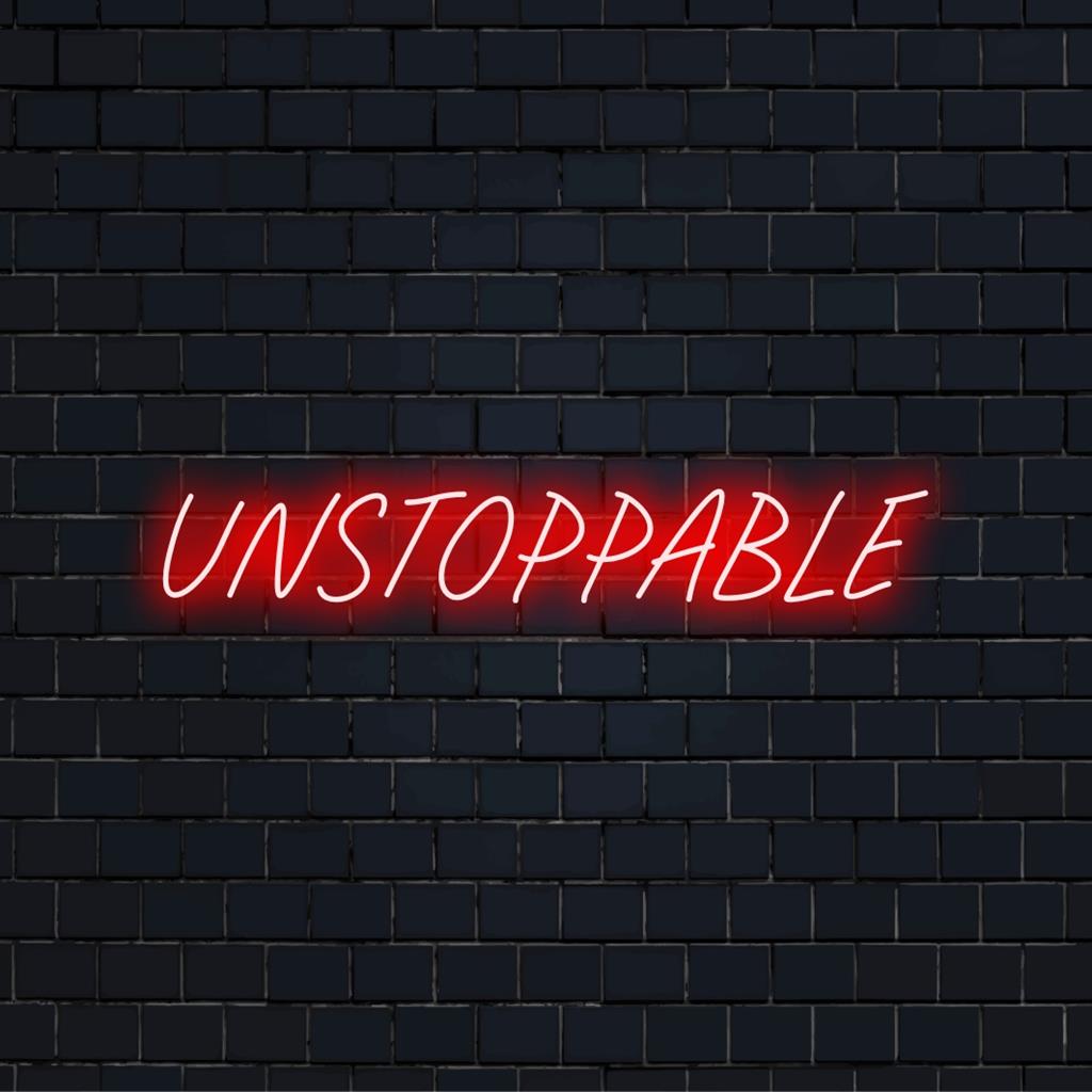 Rótulos LED Unstoppable 2 - Decoración de Luz Neón Personalizada – The ...