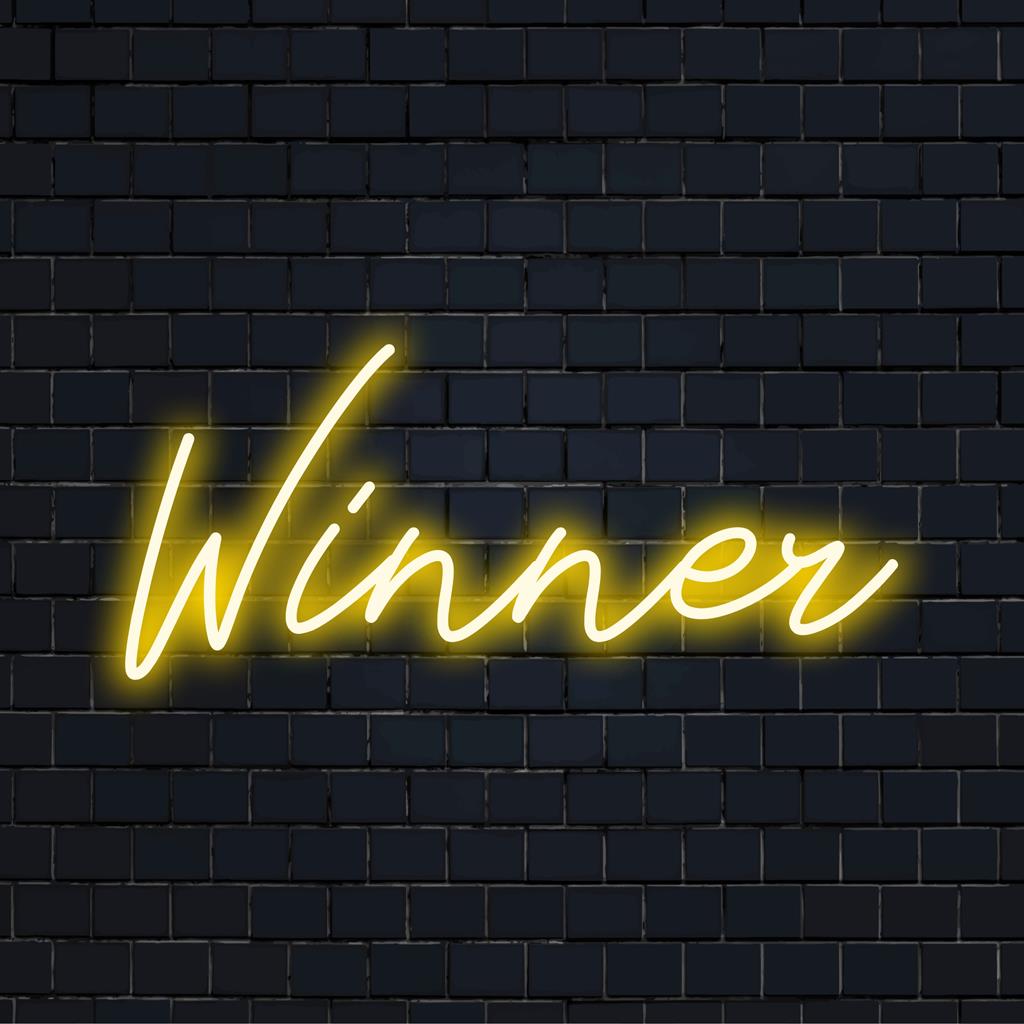 Winner Custom Made LED Neon Signs: Unique Personalized Decor – The Art Neon
