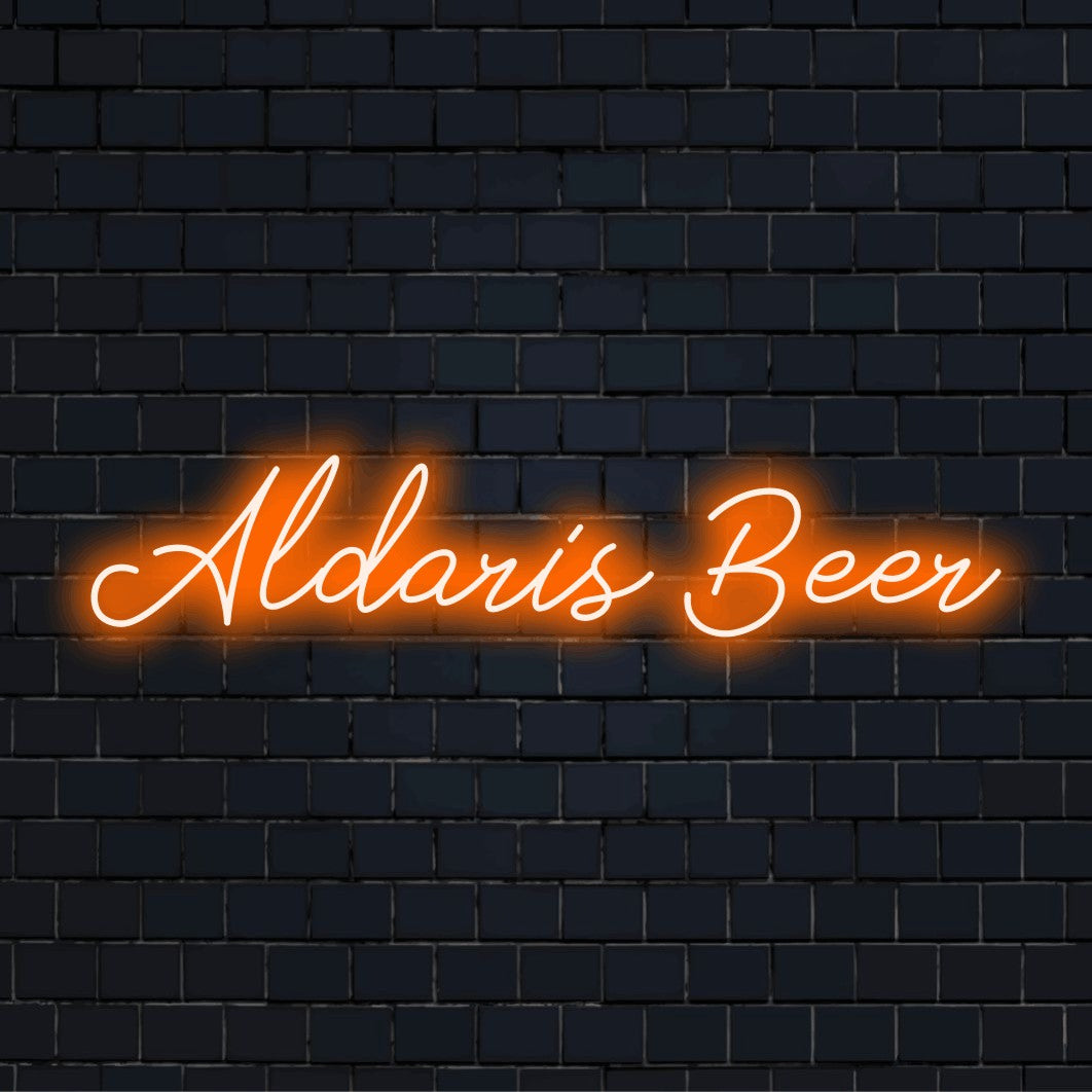 Enseigne lumineuse LED Aldaris Beer | Éclairage personnalisé – The Art Neon