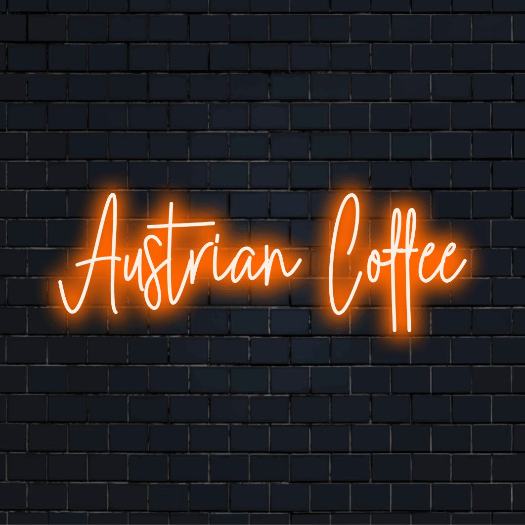 Letrero de neón de café austriaco | Luz personalizada – The Art Neon