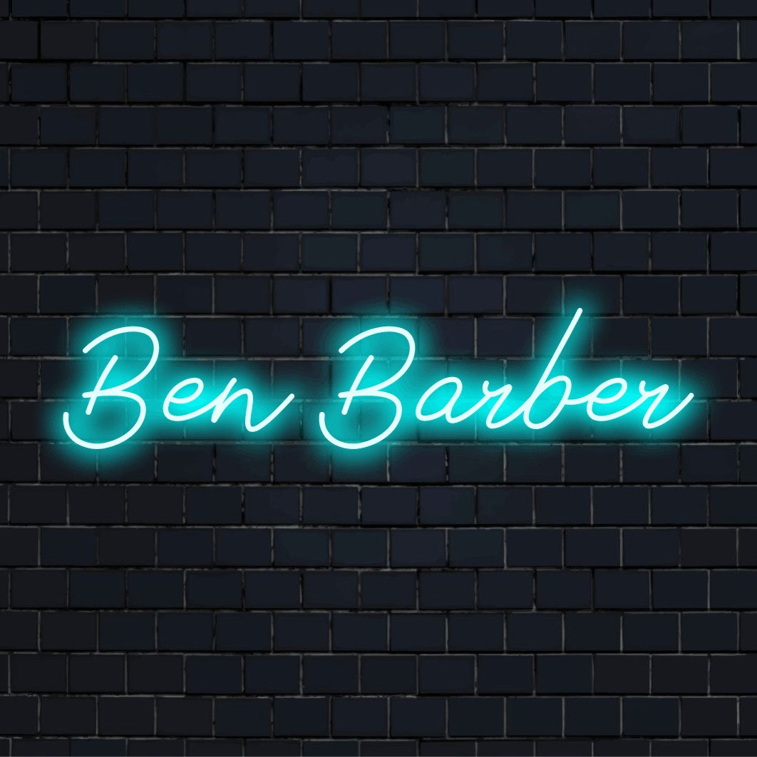 Letrero de neón LED personalizado de Ben Barber | Luz personalizada ...