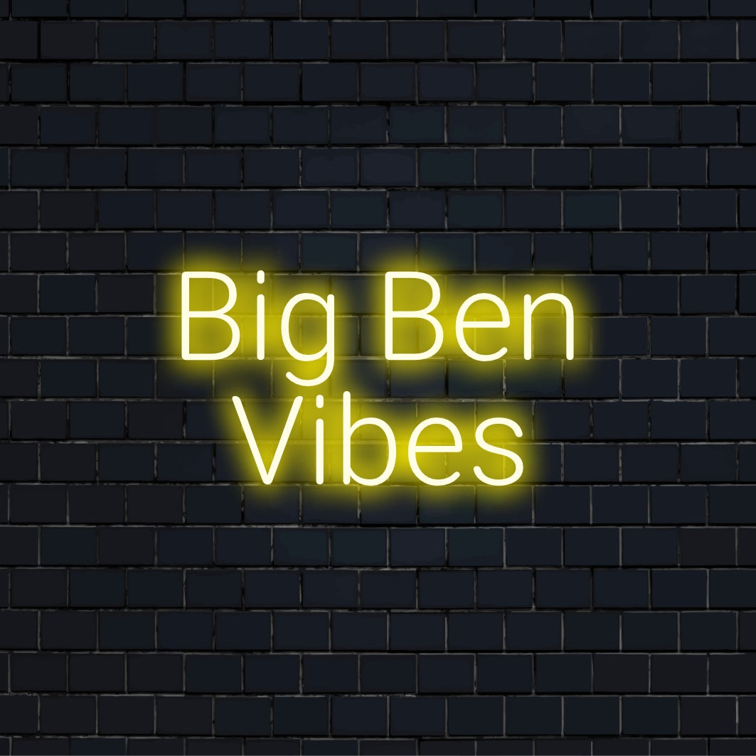 Luz de neón con vibraciones del Big Ben | Neón personalizado – The Art Neon