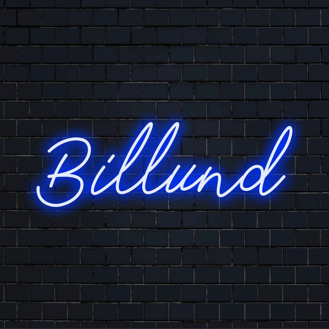 Letrero de neón LED de Billund | Letrero luminoso – The Art Neon