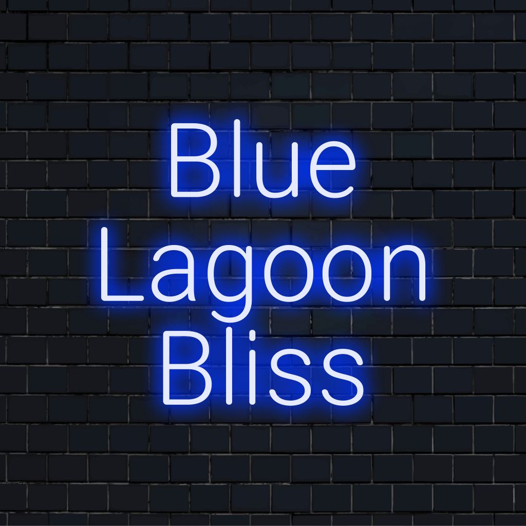 Blue Lagoon Bliss LED Neon Sign | Light Sign – The Art Neon