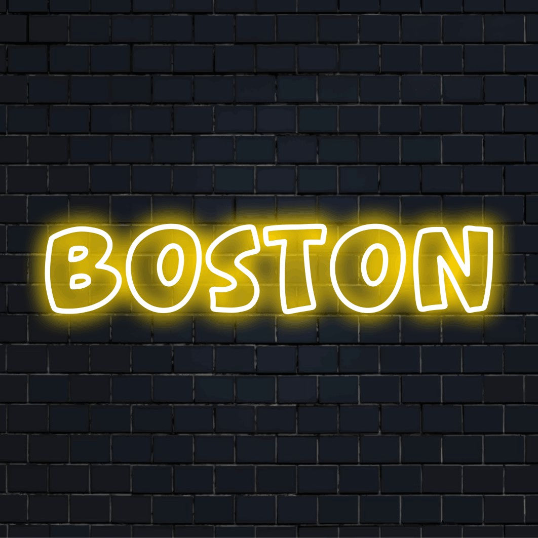 Boston LED Neon Sign | Custom Neon – The Art Neon