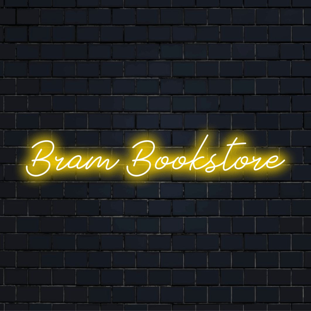 Bram Bookstore Personalized LED Neon Sign | Light Sign – The Art Neon