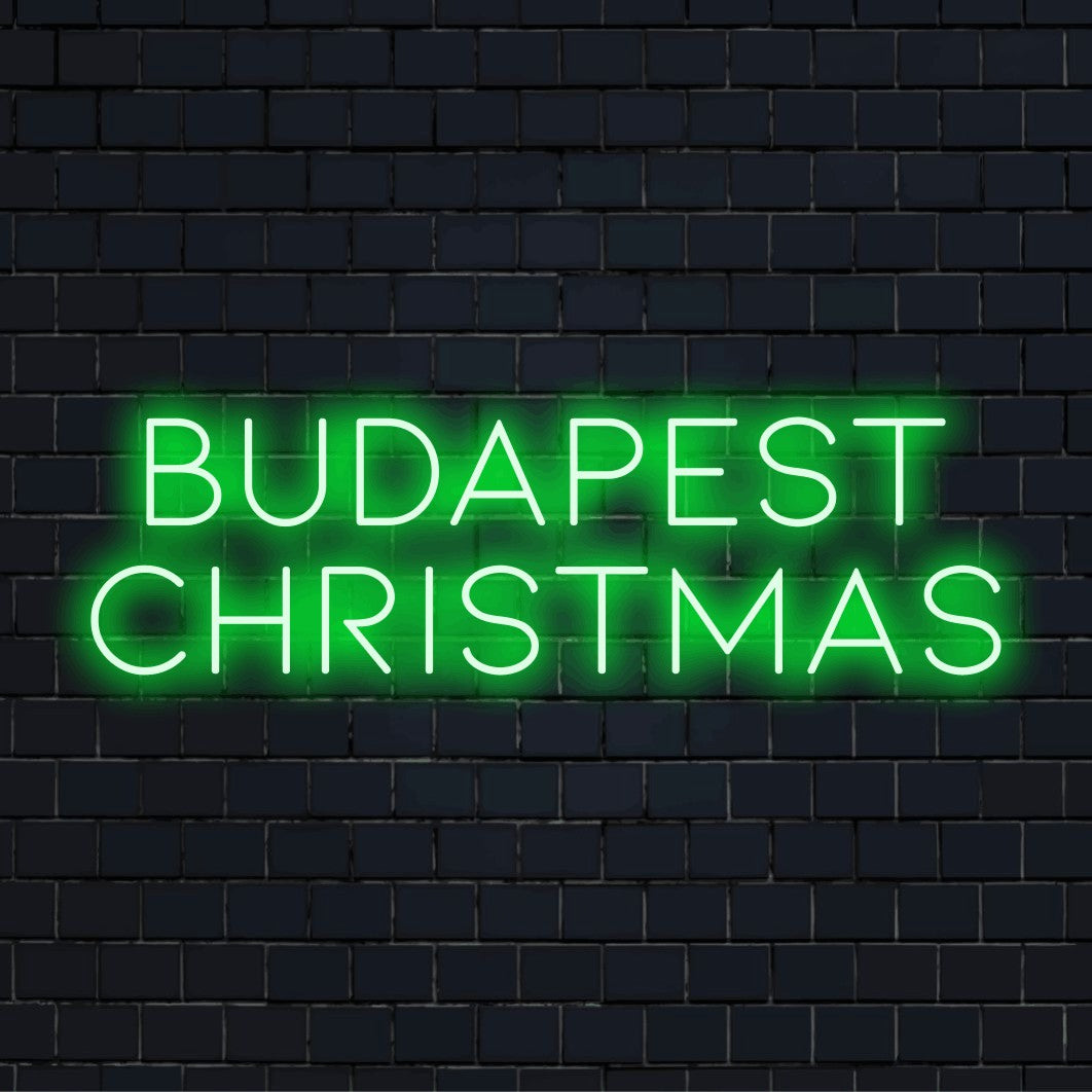 Budapest Christmas LED Neon Sign | Custom Light – The Art Neon
