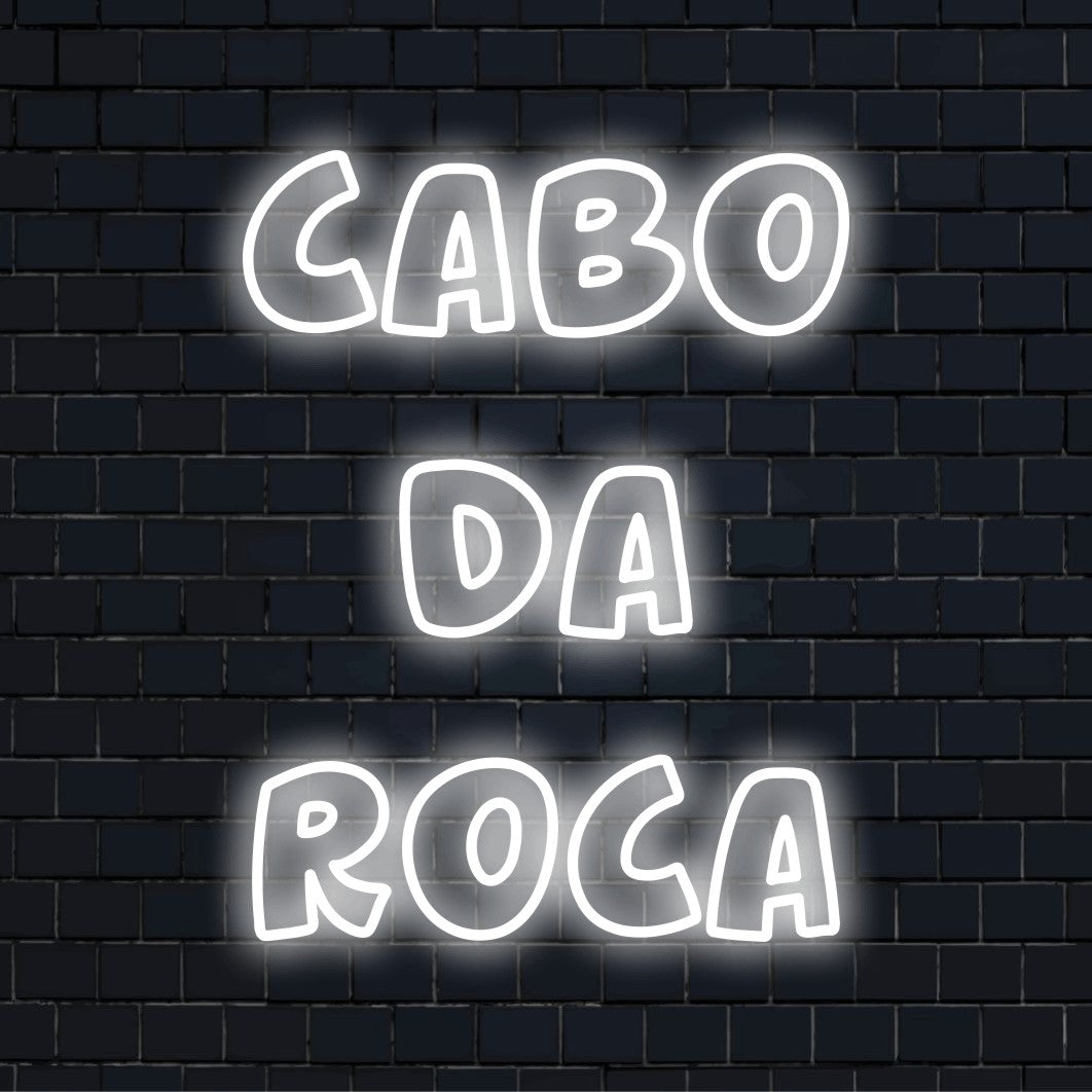 Letrero de neón Cabo Da Roca | Señal luminosa – The Art Neon
