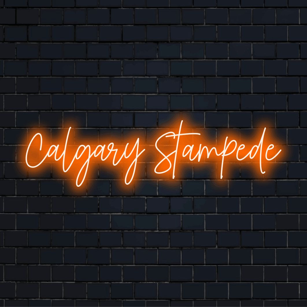 Letrero de neón LED de Calgary Stampede | Neón personalizado – The Art Neon