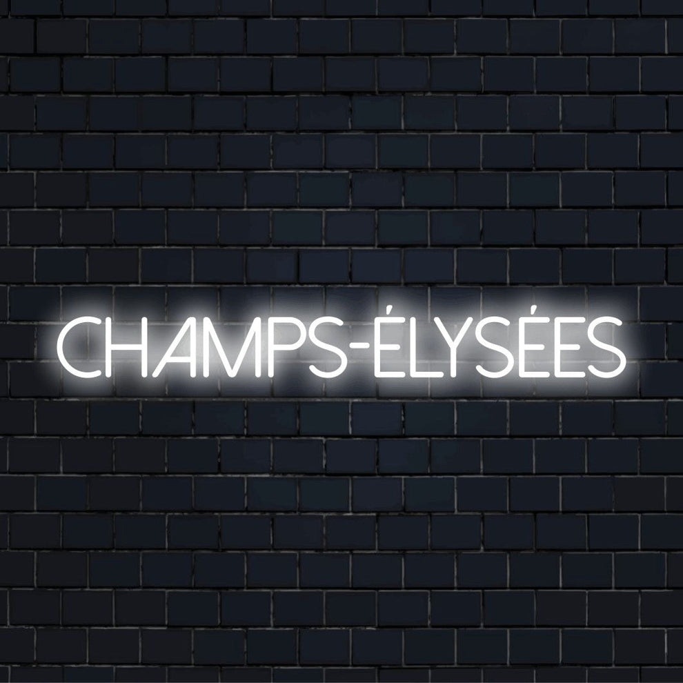 Letrero de neón Champs Lys Es | Luz personalizada – The Art Neon