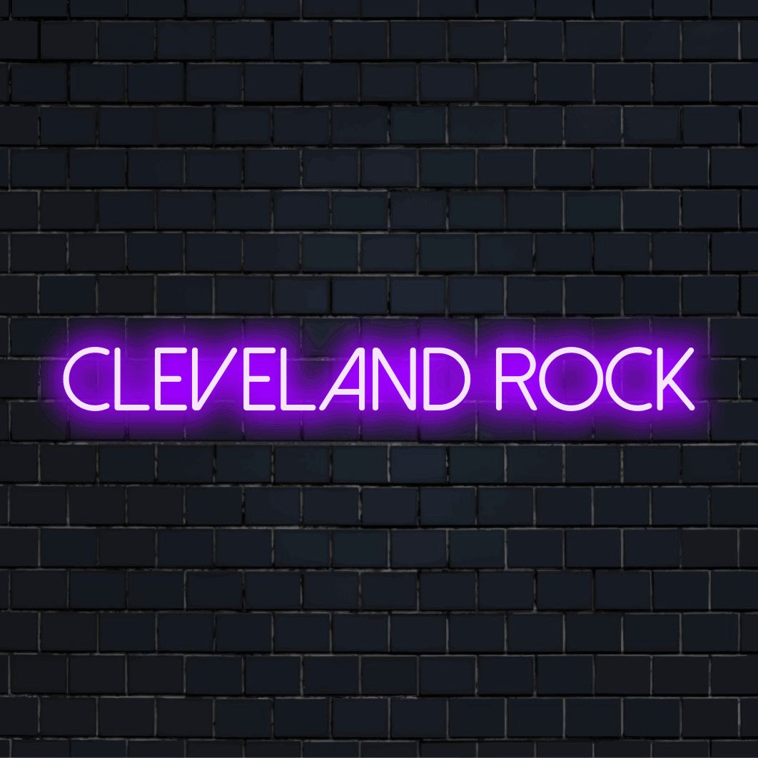 Letrero de neón LED de Cleveland Rock | Iluminación personalizada – The ...