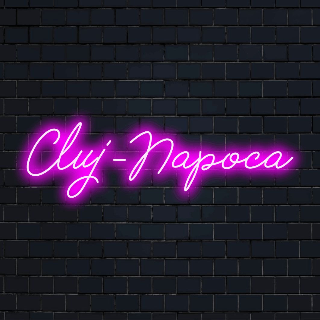 Letrero de neón LED Cluj Napoca | Estilo personalizado – The Art Neon