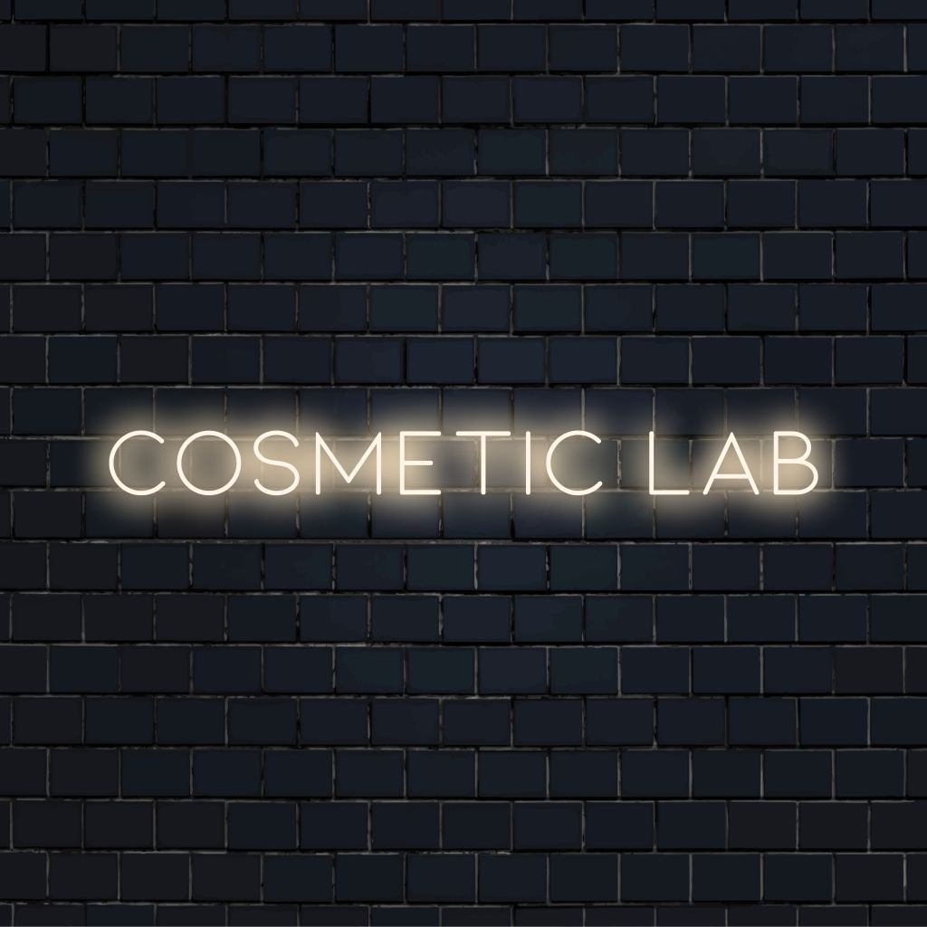 Letrero de neón de laboratorio cosmético | Neón personalizado – The Art ...
