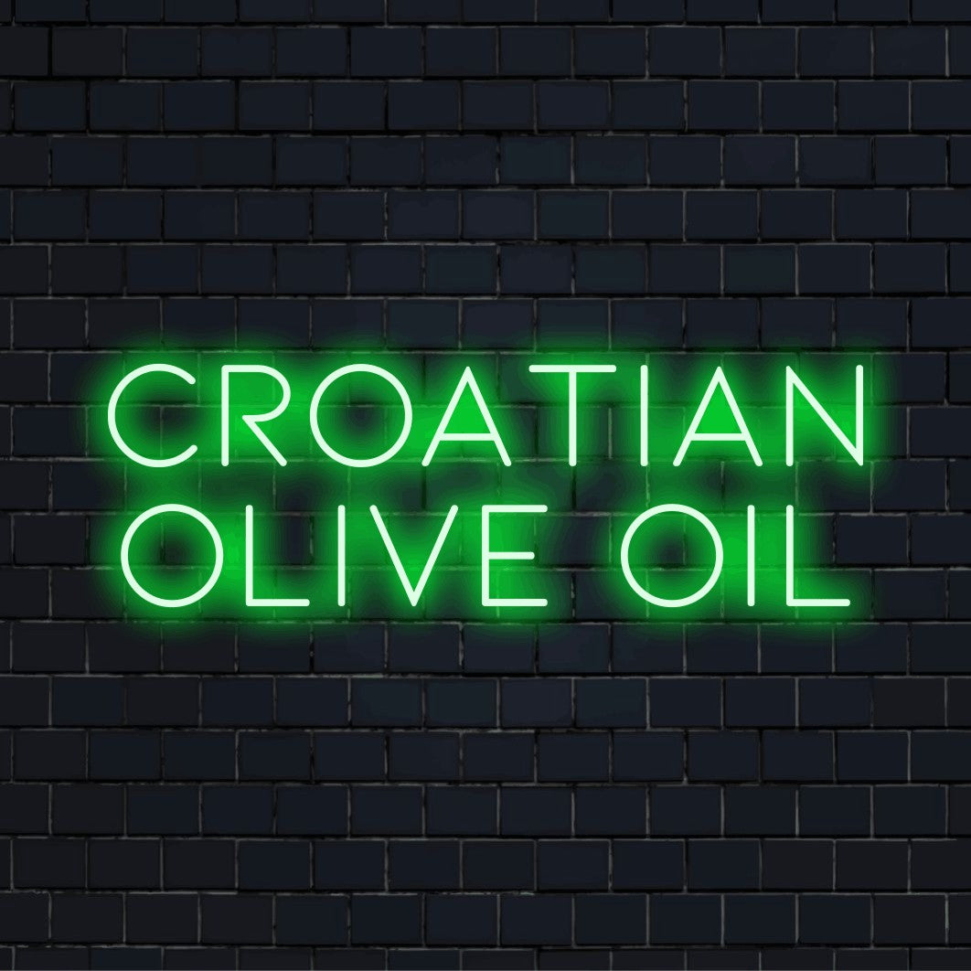 Kroatisk olivenolie neonlys | Brugerdefineret neon – The Art Neon